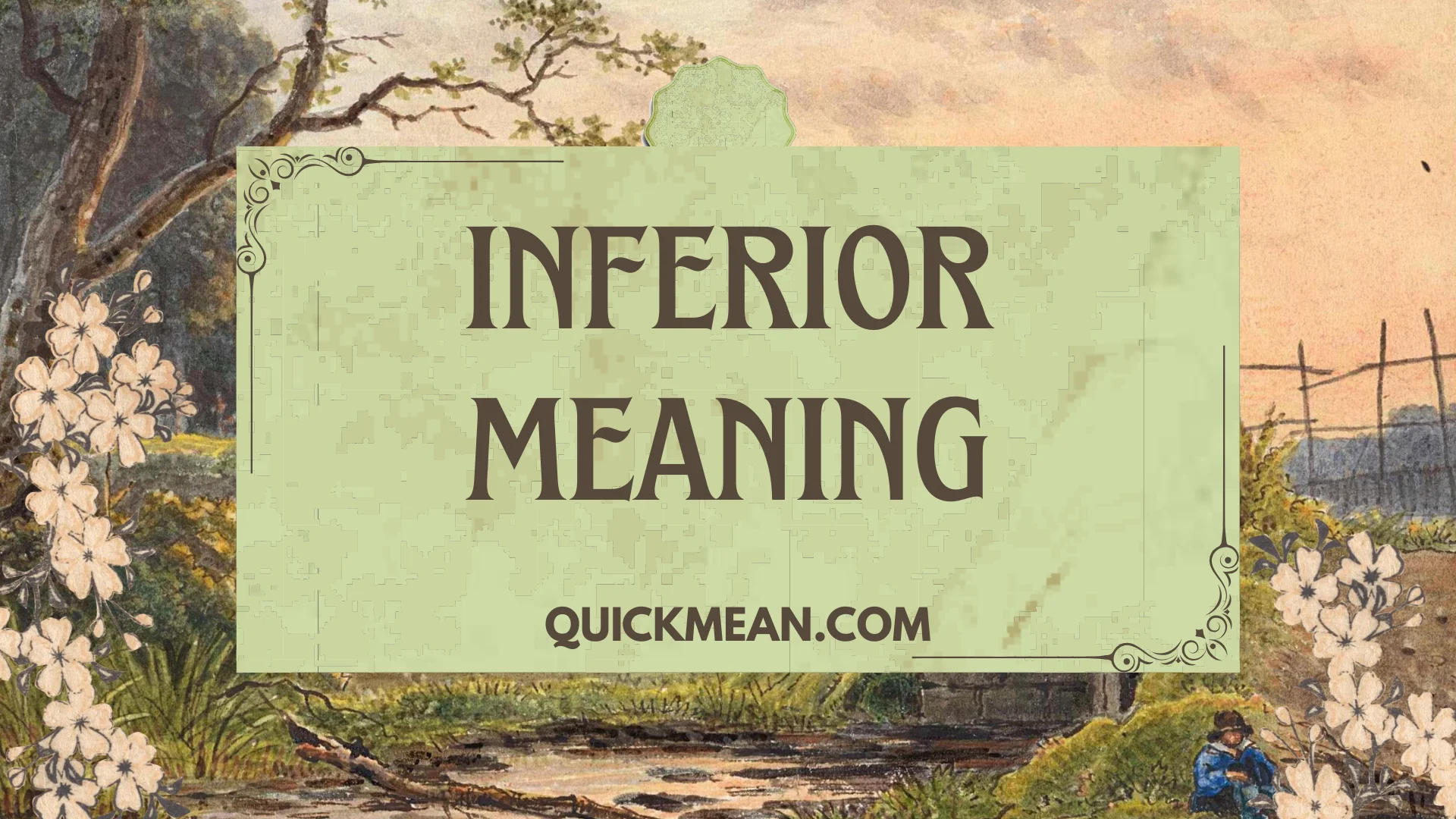 Inferior Meaning: Understanding Its True Sense, Emotional Weight, and ...